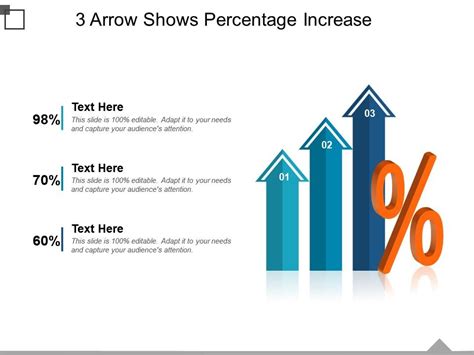 3 Arrow Shows Percentage Increase Powerpoint Slide Show Ppt Images Gallery Powerpoint Slide