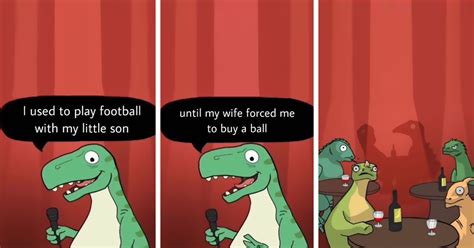 i created a dino standup comedian that is on a mission to spread bad