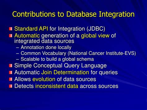 PPT Dynamic Database Integration In A JDBC Driver PowerPoint