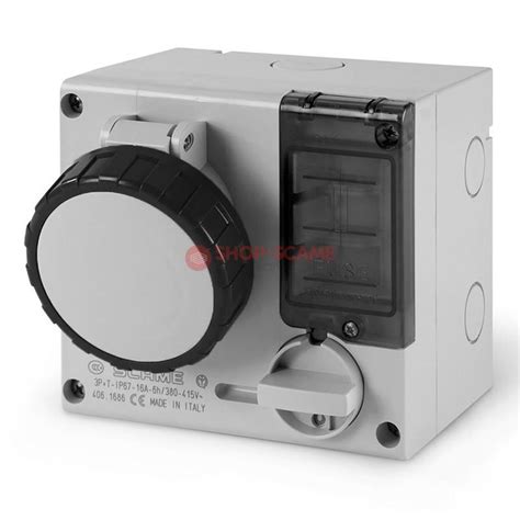 Interlocked Socket 3p E Ip67 16a 5h Scame 506 16867