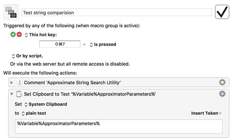 string comparison macro macro library keyboard maestro discourse
