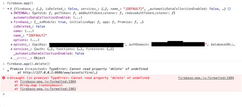 Firebaseappdelete Throw Error · Issue 1683 · Firebasefirebase