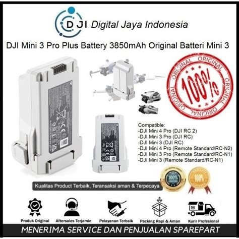 Jual Dji Mini 3 Pro Plus Battery 3850mah Original For Dji Mini 43