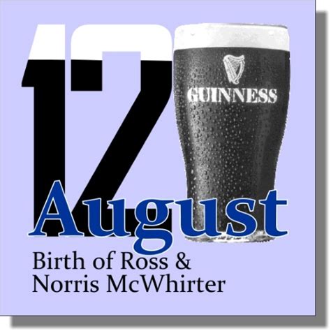The Mcwhirter Twins 12 August Guinness Energy Drink Can Energy Drinks