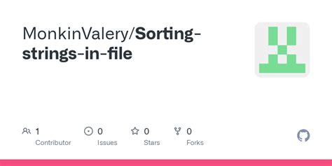 Github Monkinvalerysorting Strings In File