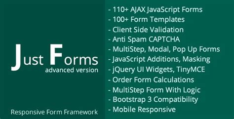 Javascript And Jquery Forms From Codecanyon