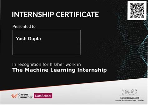 Yash Gupta On Linkedin Machinelearning Internship Datascience