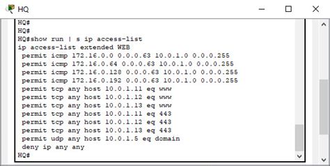 Need Help On This Acl Packet Tracer Activity