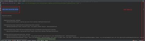 Springboot启动时报错conditions Evaluation Report显示大量日志 Csdn博客