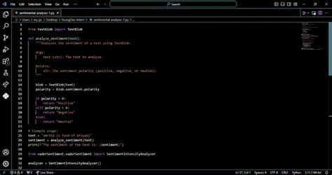 completed sentimental analysis with python aarati mahato tharu posted on the topic linkedin
