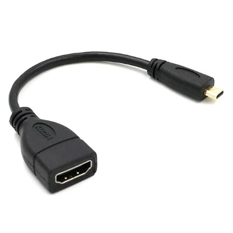Micro Hdmi To Hdmi Male To Female Adapter Cable Co Grandado