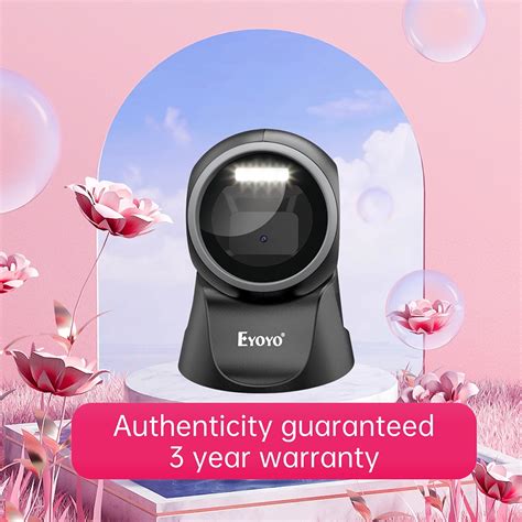 Eyoyo Barcode Scanner 1d 2d Desktop Barcode Scanner Omnidirectional Automatic Sensing Scanning