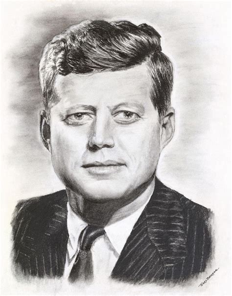 John F Kennedy Fine Art Print Original Artwork Kennedy Portrait