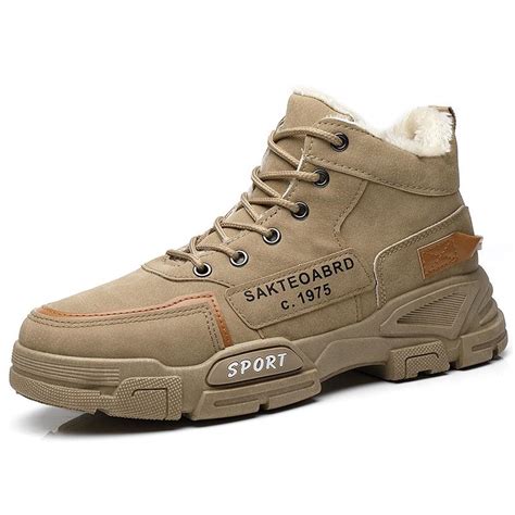 Купити Замовити Чоловічі черевики на більший розмір Чоловіче зимове взуття Модні зимові черевики