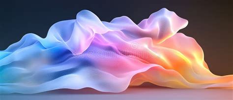 High Speed Data Streams Visualized With Abstract Shapes Representing Technological Progress And