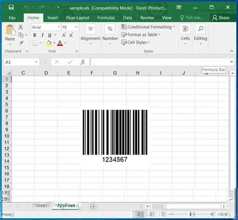 Excel处理控件asposecells教程：使用 C 在 Excel 中生成条形码 软市