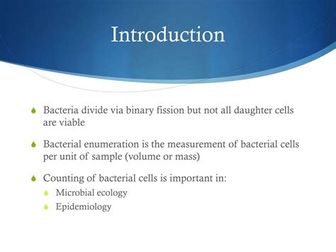 Ppt Bacterial Enumeration Powerpoint Presentation Free Download Id 2798529