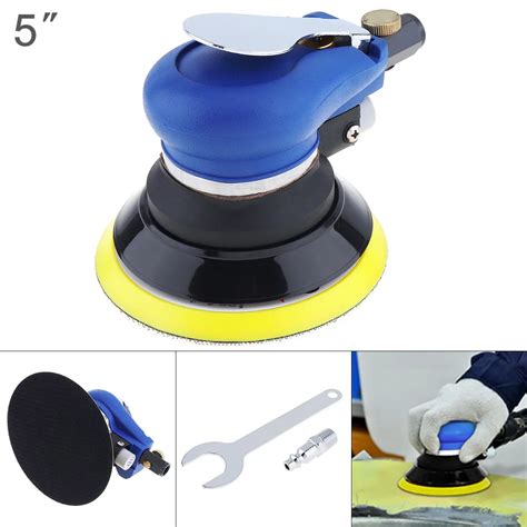 5 인치 비 진공 무광택 표면 공압 폴리 셔 기계 자동차 용 샌더 패드가있는 무작위 궤도 연마 연삭 왁싱 압축 공기 공구 Aliexpress