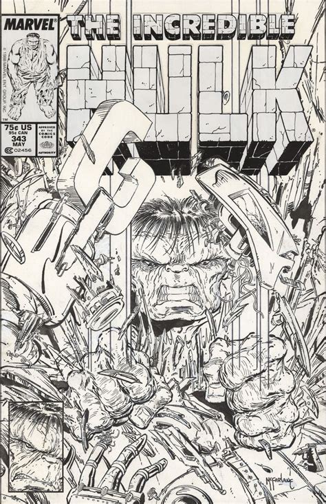 Incredible Hulk 343 Cover Todd Mcfarlane Comic Art Sale Comic Art