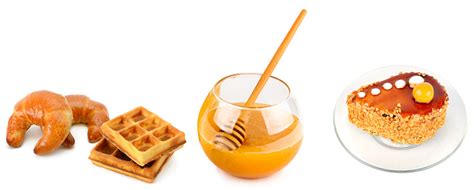 달콤한 파이와 꿀벌 꿀은 흰색으로 분리되어 있습니다 콜라주 와이드 사진 건강관리와 의술에 대한 스톡 사진 및 기타 이미지 건강관리와 의술 기념일 꿀 Istock