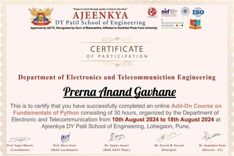 Prerna Gavhane On Linkedin Python Programming Learningjourney