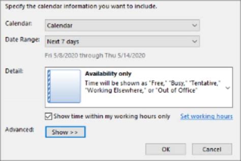 Adding Your Calendar Availability To An Email In Outlook Anr Information Technology