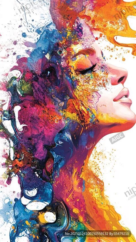 Ai创作图液态流体花纹装饰画 彩墨效果彩墨渲染 炫彩墨笔刷人物插画 创意律动色彩 流动色彩装饰画 水采彩底图 唯美抽象画水彩画女人 肌理彩色流体装饰画 炫酷冷暖色晕染 流体画图片 油彩颜料喷涂