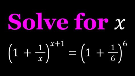 Solving A Rational Exponential Equation