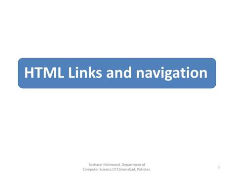 Ppt What Is Html Basic Structure Of Html Page Body Tag Attributes Text Formatting Tags Lists