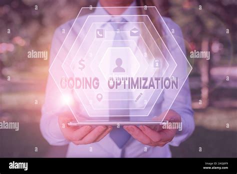 Handwriting Text Writing Coding Optimization Conceptual Photo Method Of Code Modification To