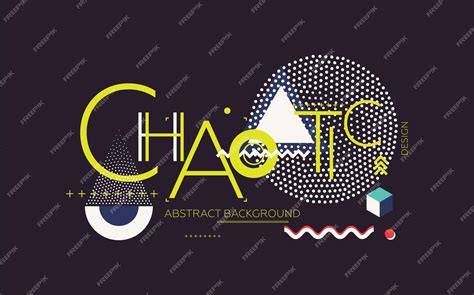 Premium Vector Chaotic Geometric Abstract Background