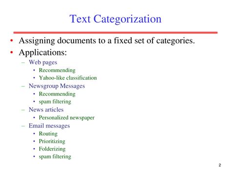 Ppt Text Categorization Powerpoint Presentation Free Download Id 8857274
