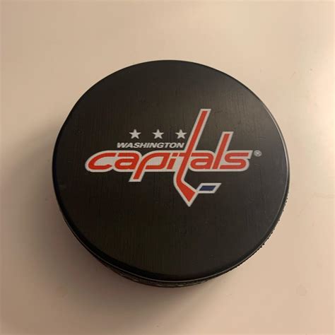 Washington Capitals Ice Hockey Puck Official Nhl Depop