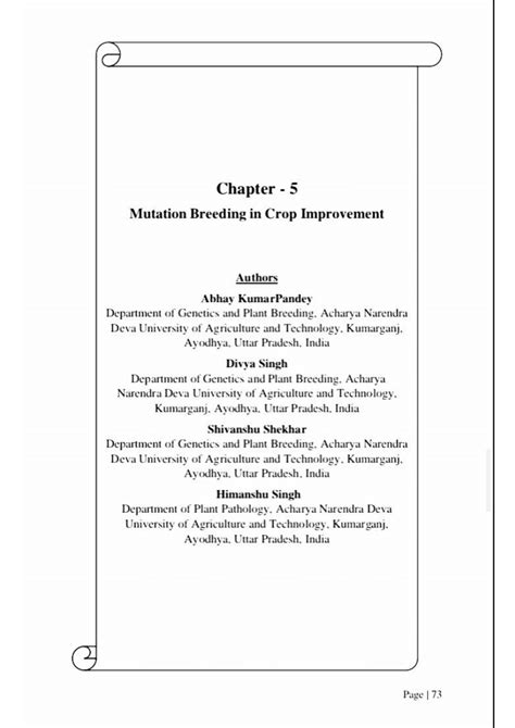 Pdf Mutation Breeding Pdf