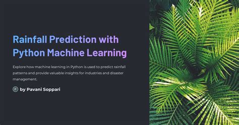 Rainfall Prediction With Python Machine Learning
