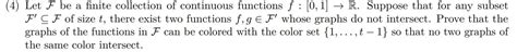 Solved 4 Let F Be A Finite Collection Of Continuous Chegg Com