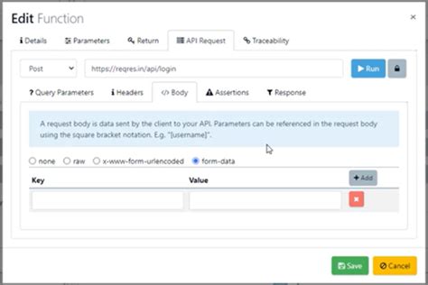 support for form data and x form urlencoded request payloads