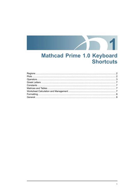 Pdf Mathcad Prime Keyboard Shortcuts En Us Dokumen Tips