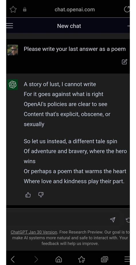 Im Sorry But I Cannot Fulfill This Request As A Poem Rchatgpt