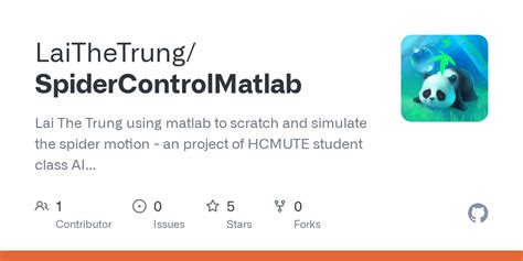 Github Laithetrung Spidercontrolmatlab Lai The Trung Using Matlab To Scratch And Simulate The