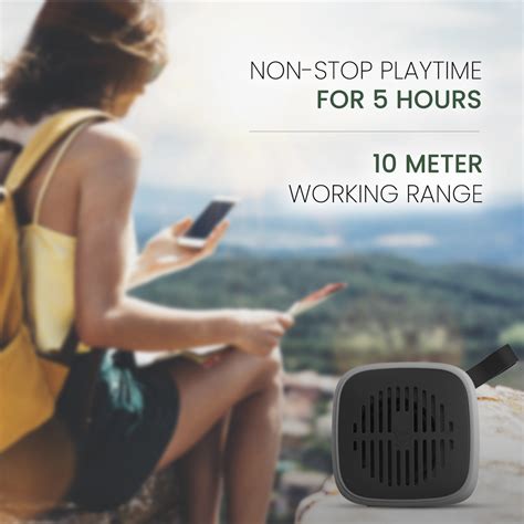 Syska Bs501 Qube 5w Ultra Portable Mini Wireless Bluetooth Speakerwith Mic Hd Sound 10 Meter