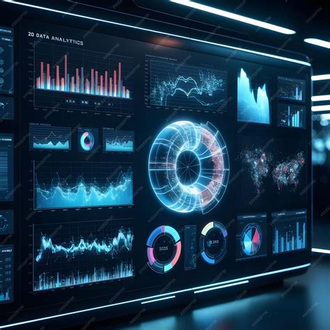 Digital Marketing Dashboard Displaying Various Data Analytics And Visualizations Premium Ai