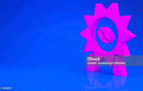 파란색 배경에 고립 된 커피 아이콘핑크 메달 프리미엄 품질의 커피 배지 미니멀리즘 개념 3d 일러스트레이션 3d 렌더링 3차원 형태에 대한 스톡 사진 및 기타 이미지