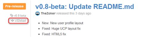 Git Change Connected Commit On Release Github Stack Overflow