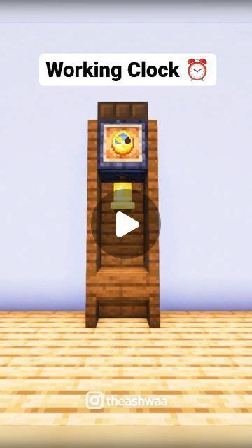 Working Clock Build In Minecraft