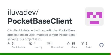 GitHub Iluvadev PocketBaseClient C Client To Interact With A Particular PocketBase