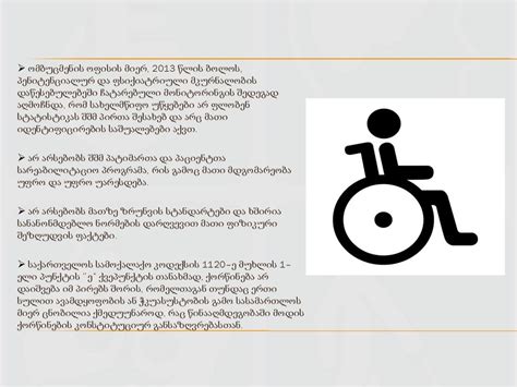 შეზღუდული შესაძლებლობების მქონე პირები Online Presentation
