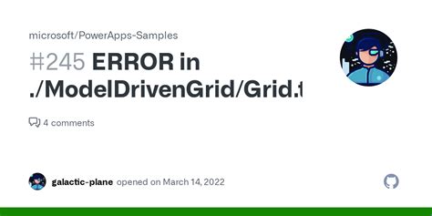 error in modeldrivengrid grid tsx · issue 245 · microsoft powerapps