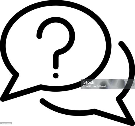 질문 거품 선 아이콘입니다 도움 요청을 하세요 Faq 설문지 기호입니다 디자인 요소 선 스타일 질문 거품 아이콘입니다 벡터 0