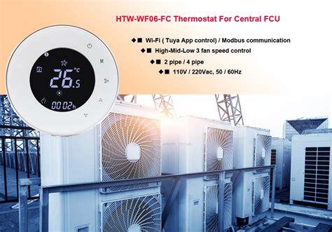 Modbus Thermostat Fan Coil Thermostat 0 10v Modulating Output For Fcu System